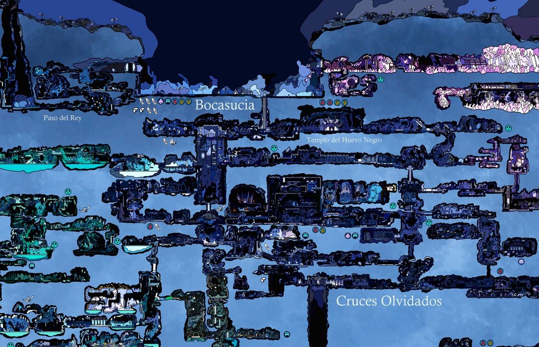 Mapa Hollow Knight Versión Estándar. – Mapasdeanime