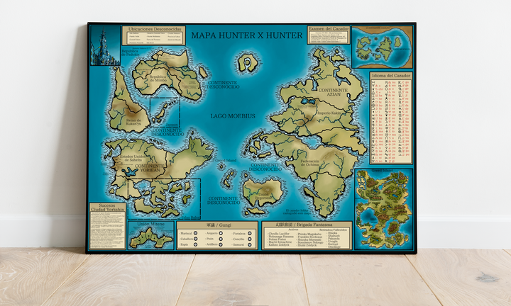 Mapa Hunter X Hunter – Mapasdeanime