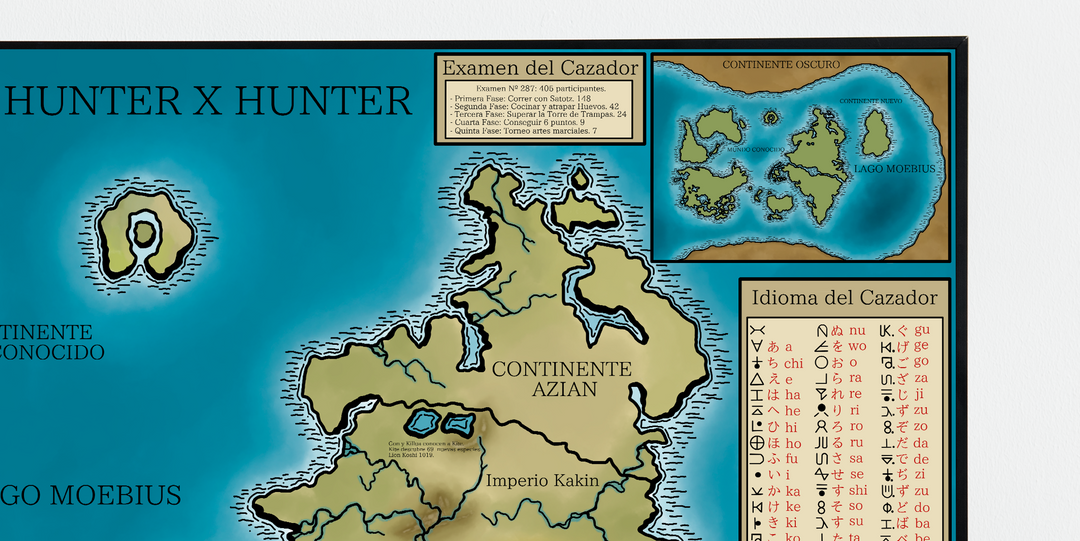 Mapa Hunter X Hunter – Mapasdeanime