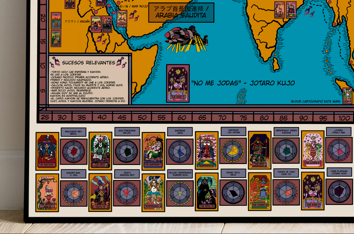 Mapa Jojo's Stardust Crussaders – Mapasdeanime