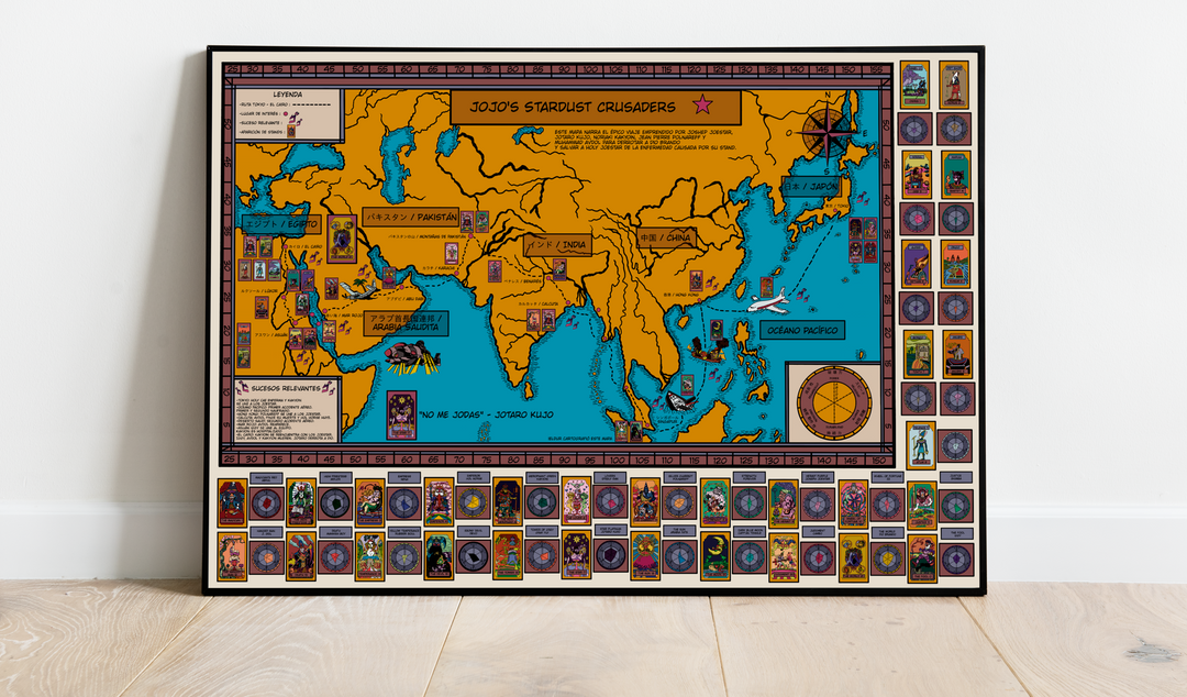Mapa Jojo's Stardust Crussaders – Mapasdeanime