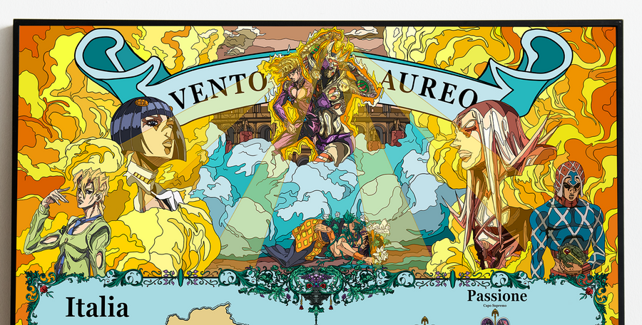 Mapa Jojo's Vento Aureo – Mapasdeanime